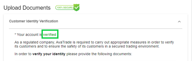 How do I know if my account is Verified? – AvaFutures